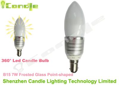 China Frosted Glass High Lumen LED Bulb B15 220v 4000k Ra＞80 , 7W LED Candle Lamp for sale