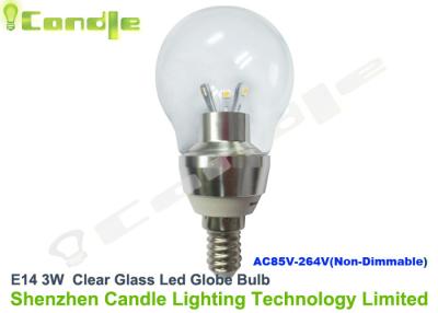 China 3w E14 Transparent Glass Led Globe Bulb 115V 127V 100V 2700K 3000K 4000K for sale