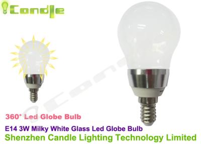 China CE and Rohs approval 3w Led Globe Bulb E14 / E17 / B22 base , CIR80 for sale