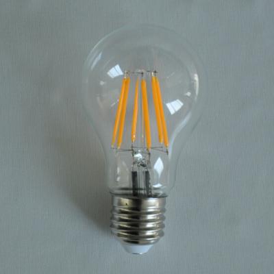 China 6W LED E27 Filament bulb with Flux 350~450Lm and beam angel 360 for sale