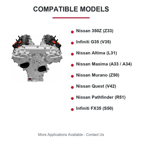 Quality 95.5 mm Bore 81.4 mm Stroke VQ35DE Engine Assembly for sale