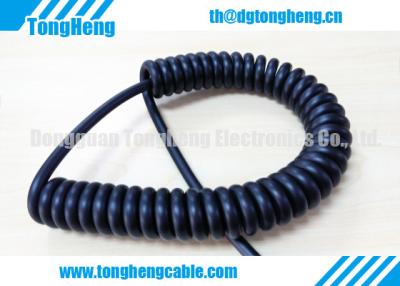 China Pair Twisted Tinned Copper Shield Retractable Cable for sale