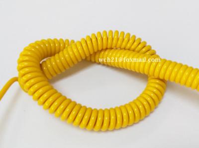 China UL20197 TPU-sheath Curly Guitar Spiral Cable for sale