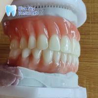China Naturally Full Denture Acrylic Removable Full Dentures Customizable for sale