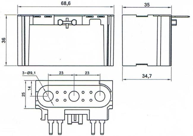 Dimension of BB09036005 Solenoid Valve Coil :