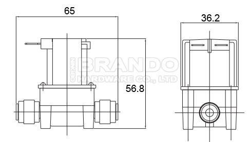 Water Purifier Reverse Osmosis RO Solenoid Valve 1/4'' 12V 24V 1
