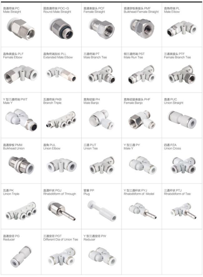 PL Male 90 Degree Elbow Pneumatic Hose Fittings 1/8'' 1/4'' 3/8'' 1/2'' 1