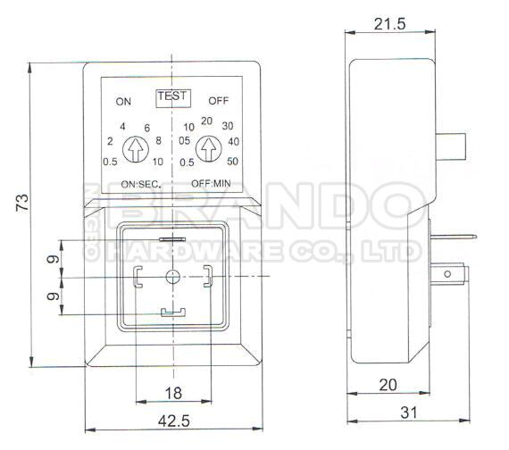 Auto Drain Solenoid Valve Digital Electronic Timer 720 Series DIN 43650A 0