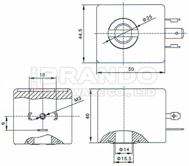 24VDC 11.2W 400425-142 Solenoid Coil For ASCO Pulse Jet Valve 0