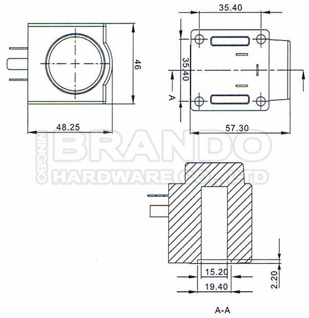 Danfoss Type Solenoid Coil 018F6757 24V DC 018F6701 220V 230V AC 0