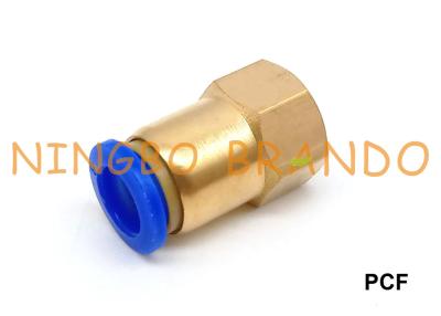 China 8mm 1/4'' Female Straight Pneumatic Hose Fitting Push In To Connect for sale