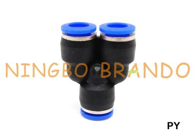 China Y Type Push In Quick Connect Pneumatic Hose Fitting 4mm 6mm 8mm 10mm 12mm for sale