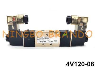 China het Type van 4V120-06 Airtac Pneumatische Solenoïdeklep 5/2 Manier 1/8“ 24VDC 220VAC Te koop
