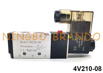 China het Type van 4V210-08 Airtac Pneumatische Solenoïdeklep 5/2 Manier DC24V AC220V Te koop