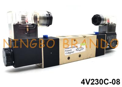 China Tipo controlador direcional Pneumatic Solenoid Valve de 4V230C-08 Airtac 5/3 de maneira 24V 220V à venda