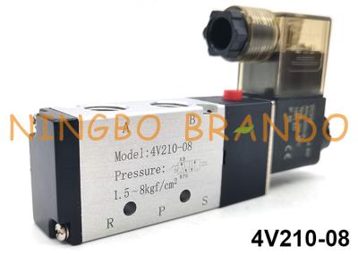 China 4V210-08 kies het Type van Rolairtac Pneumatische Solenoïdeklep 5/2 Manier DC24V AC220V uit Te koop