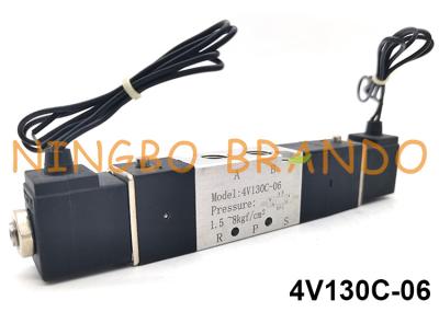 China 4V130C-06 5/3 het Type van Manierairtac Pneumatische de Solenoïdeklep DC24V AC220V van de Luchtcontrole Te koop