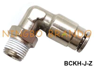 China Male Elbow Push In Tube Brass Pneumatic Hose Fitting 1/8