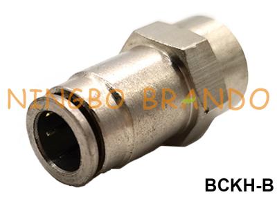 China Brass Female Straight Quick Push On Connect Pneumatic Hose Fitting 1/8