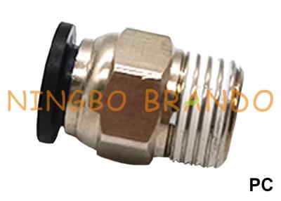 China PC Male Straight Quick Air Hose Fitting Push In Pneumatic Parts 1/8" 1/4" 3/8" 1/2" M5 M6 for sale