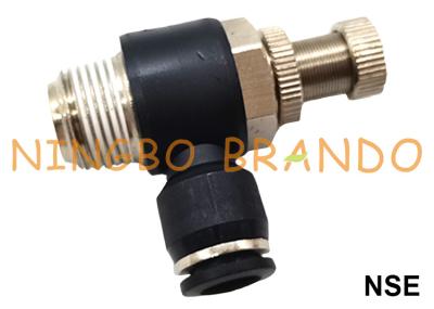 China NSE Push On Quick Connect Air Flow Speed Controller Pneumatic Fitting 1/8