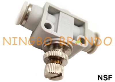China NSF Push On One Way Quick Connect Air Speed Pneumatic Flow Control Fitting for sale