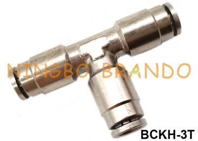 China Male Branch Union Tee Push On Y Shape Pneumatic Hose Fitting 1/8