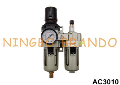 China AC3010-02 1/4'' FRL Air Filter Regulator And Lubricator Combo for sale