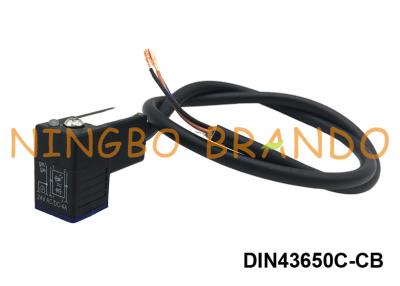 Cina Connettore modellato impermeabile dell'elettrovalvola a solenoide del cavo di DIN43650C IP67 con il LED in vendita