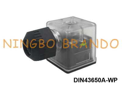 Cina DIN43650A impermeabilizzano il connettore 2P+E 3P+E della bobina dell'elettrovalvola a solenoide IP67 in vendita