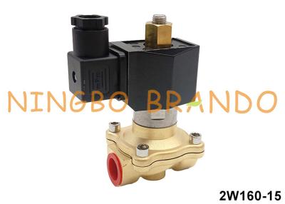 China 2W160-15-NO 1/2'' Brass Solenoid Valve 2/2 Way Normally Open for sale