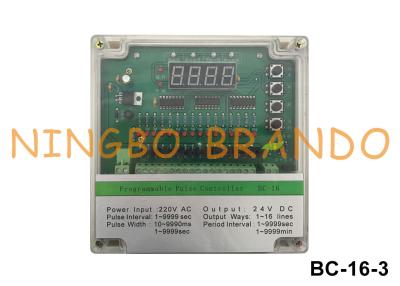China 16 Lines Dust Collector Pulse Jet Valve Controller 220VAC Input 24VDC Output for sale
