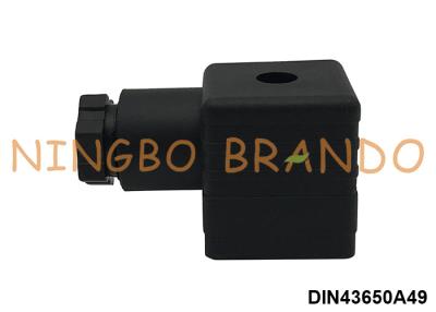 Cina PG9 3P+E DIN43650A Collegatore di bobina della valvola solenoide AC DC IP65 Nero in vendita