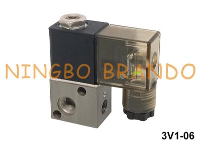 China Las válvulas de aire de solenoides neumáticos de la serie 3V1 1/6' 3V1-06 24V 220V en venta