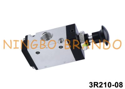 China 3R210-08 válvula de controlo de ar pneumática manual de empurrão e puxa de 3/2 vias à venda