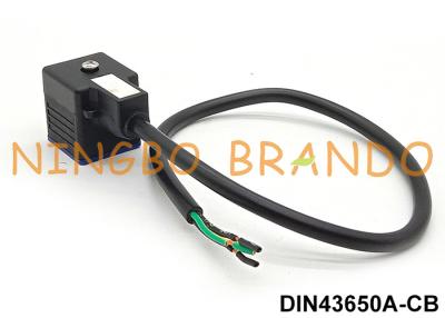 Cina DIN43650A IP67 Molded Cable Solenoid Valve Connector Without LED in vendita