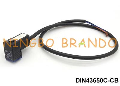 Cina DIN43650C IP67 Waterproof DIN Valve Connectors With Molded Cable in vendita