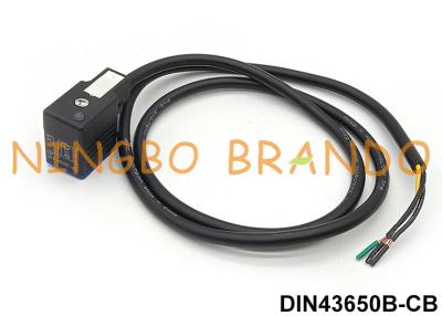 Cina DIN43650B IP67 Waterproof Molded Cable Solenoid Connector With LED in vendita