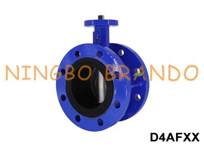 China DN40 tot en met DN1200 koploze dubbele vleugel van vlinderkleppen van gietijzer Te koop