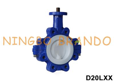 Chine DN40 à DN600 Ventilateur papillon sans tête de type lug avec revêtement en PTFE à vendre