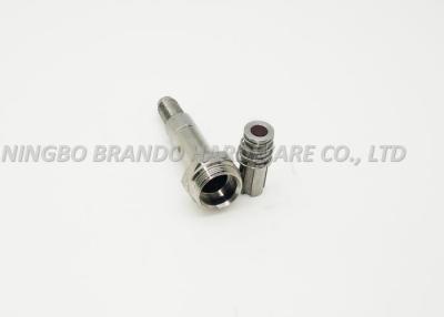 China Three Way Two Position Solenoid Stem With Male Thread Connection/Four Vertical Grooves Movable Core for sale