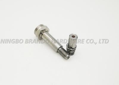 China Three Way Two Position Solenoid Stem With Male Thread Connection/Four Vertical Grooves Movable Core for sale