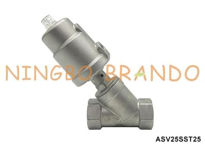 Chine Ventilateur de siège pneumatique à angle fileté DN25 PN16 à action simple normalement fermé à vendre