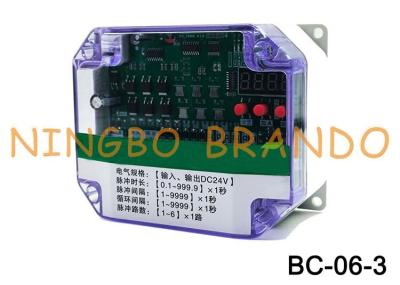 China 6 Lines DC24V Input 24VDC Output Pulse Valve Controller For Dust Collector for sale