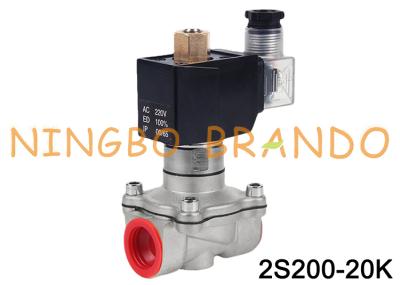 China 2-Way Normally Open 3/4'' Stainless Steel Solenoid Valve 220V 24V for sale