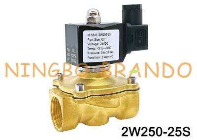 China 1'' 2W250-25 Normally Closed Brass Solenoid Valve 24V 110V 220V for sale