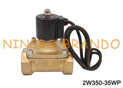 China 1-1/4'' Brass Electric Solenoid Valve Waterproof Normally Closed for sale