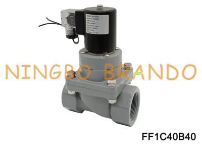 China 1-1/2'' CPVC Anti-corrosive Normally Closed Solenoid Valve DN40 for sale