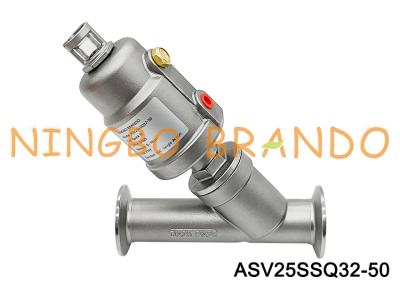 China 1/2'' Tri Clamp Pneumatic Steam Angle Seat Valve DN15 PN16 Stainless Steel for sale