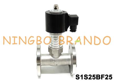 China DN25 Flange High Temperature Steam Stainless Steel Solenoid Valve for sale